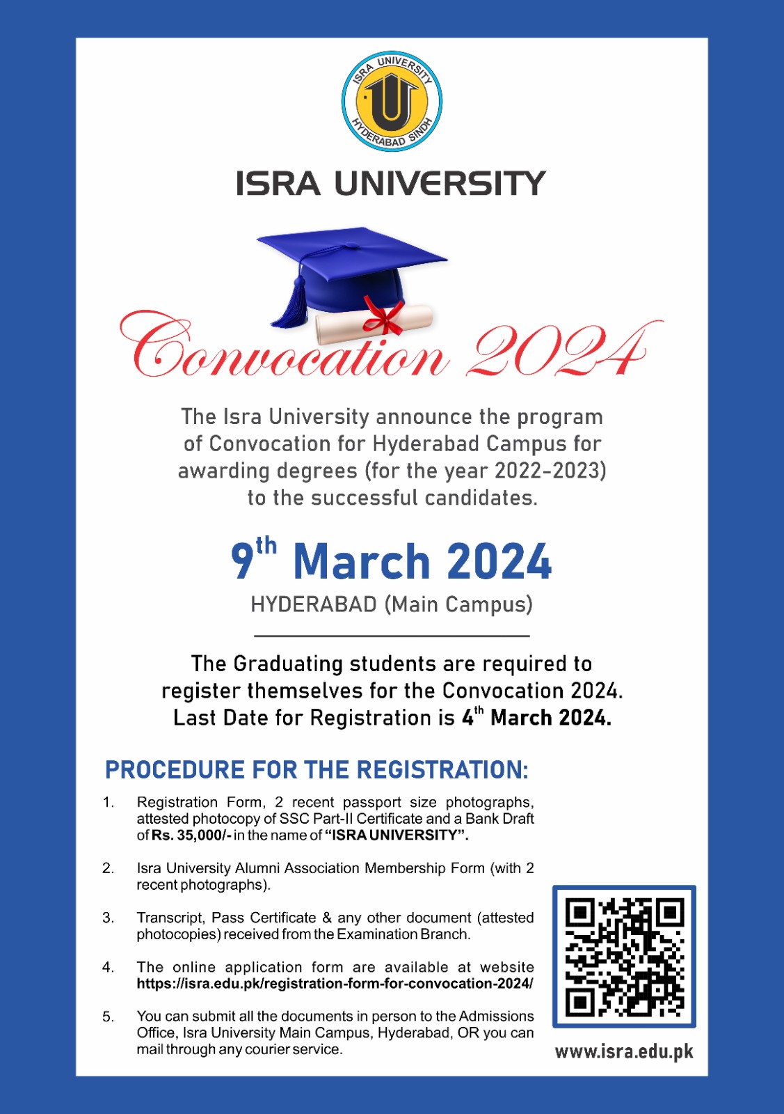 Registration Form for Convocation 2024 - | Official Website